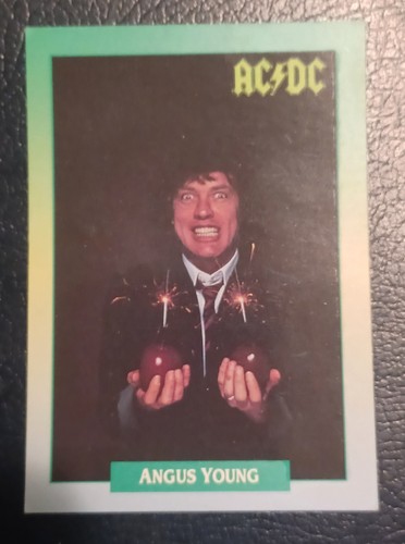 Angus Young Of AC/DC, 1991 Rock Card | eBay