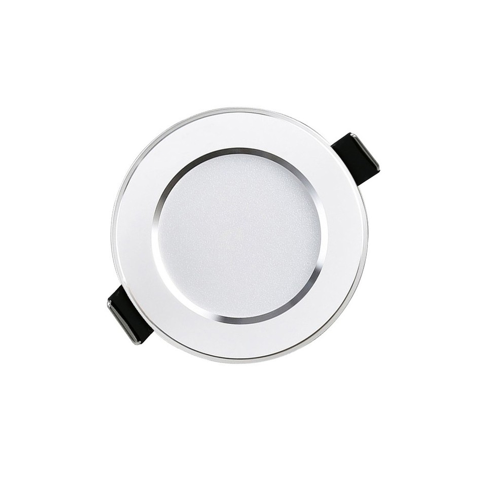 3W Recessed Led Ceiling Downlight Lamp Round Cool White 110V 220V 6000K ...