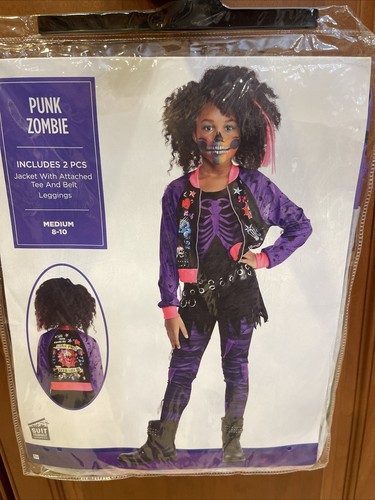 Punk Zombie Costume Medium Child 8-10 New | eBay