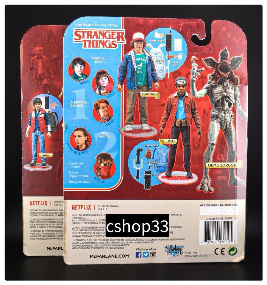 McFarlane Stranger Things Barb & Dustin 6" Action Figure Bundle Netflix ...
