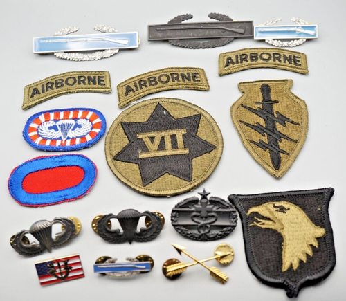Vietnam War Special Forces, CIB, Jump Wings Badges, Airborne Patches ...