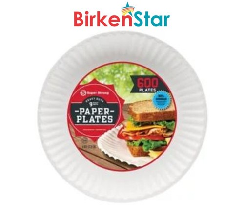 Super Strong Heavy-Duty Paper Plates, 9" (600 ct.) Great Price | eBay