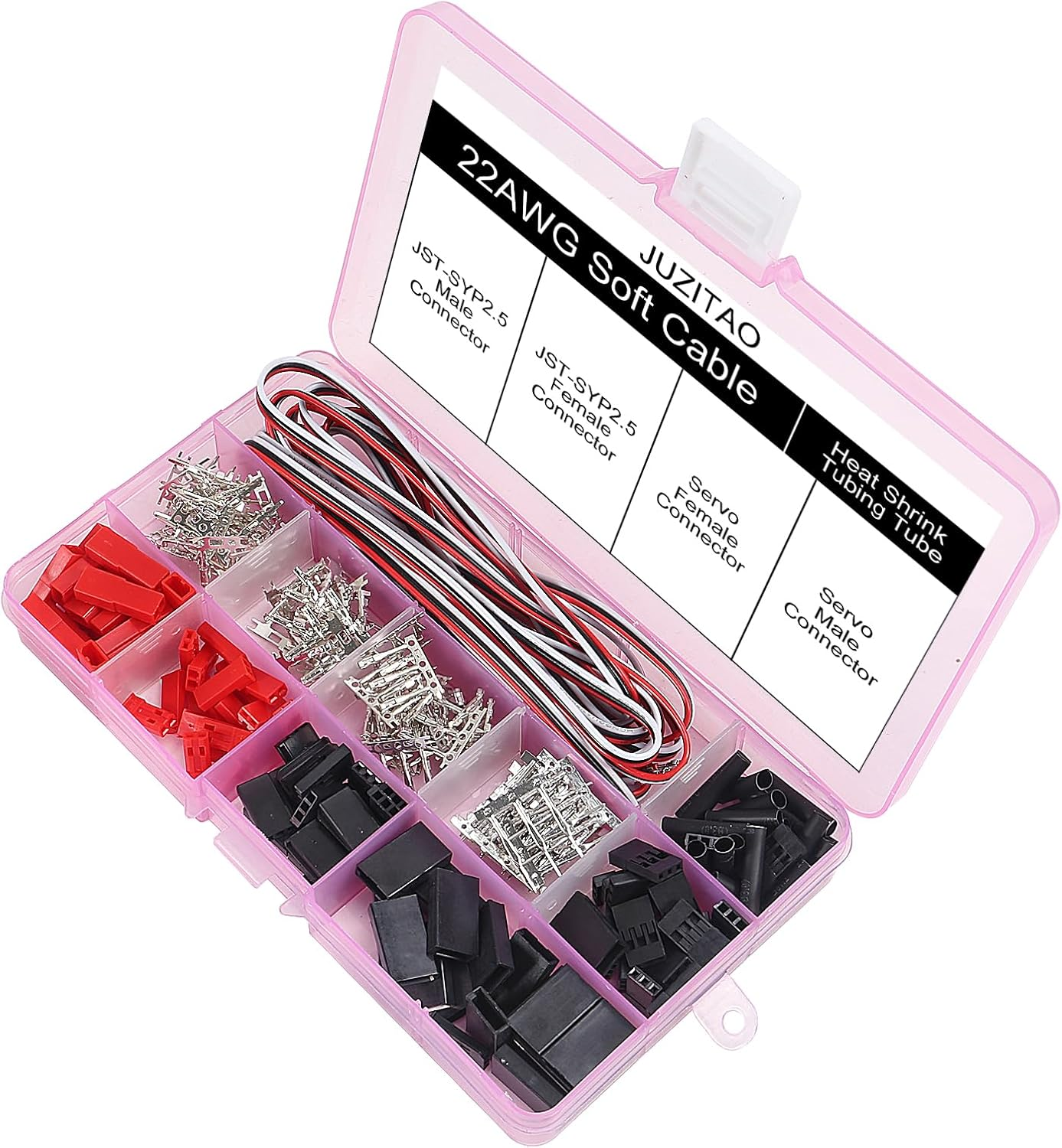 40 Sets JST Servo Connector Kit Servo Plug Male Female Connector Crimp ...