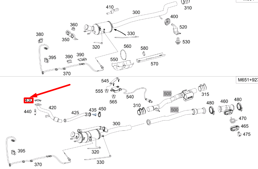 MB CLA C117 EGR Valve To Exhaust Heat Exchanger Seal A6511421480 NEW ...