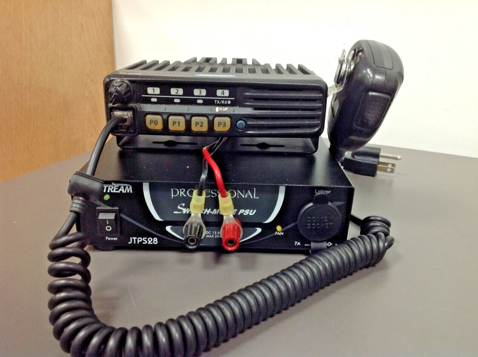 ICOM IC-F6011 UHF 8 CH, MIC, Mount and JetStream Power Supply JTPS28 ...