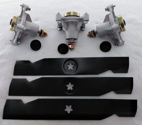 LAWN MOWER DECK SPINDLE & BLADE KIT FITS SEARS FITS CRAFTSMAN 48 ...