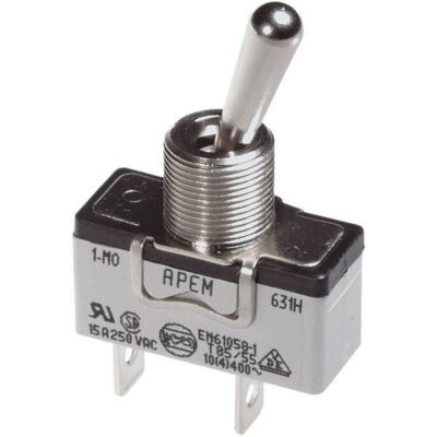 1 x Apem 646H/2 Toggle Switch DPST On-On 250V 15A | eBay.de