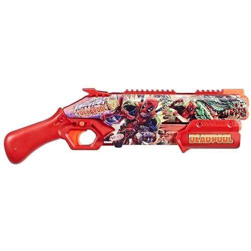 NEW - Nerf Marvel Deadpool Blaster, 16 Nerf Rival Accu-Rounds, Pump ...