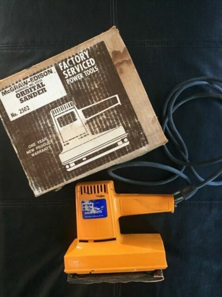 Vintage Clean McGraw Edison Shopmate Dual Motion Power Sander Model ...