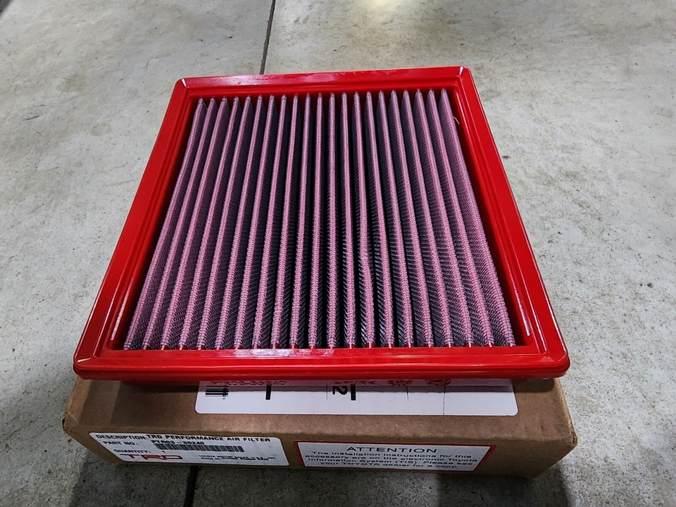 2024 Toyota Tacoma TRD High Flow Air Filter Toyota Accessory OEM PTR03 ...