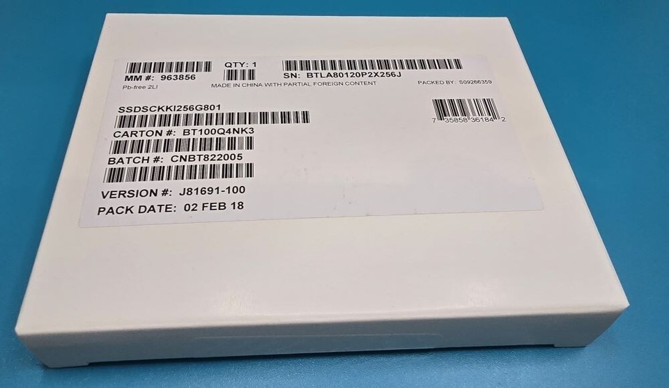 Intel SSD SSDSCKKI256G801 DC S3110 256GB M.2 80mm SATA 6Gb/s - BRAND ...