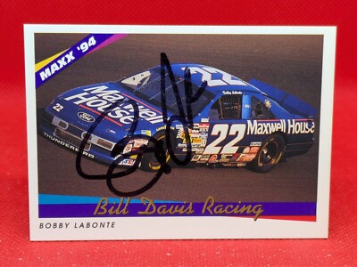 AUTOGRAPH on card: Bobby Labonte 1994 Maxx #74 | eBay