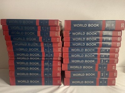 World Book Encyclopedia 1974 Complete 22 Vol Set, Year Books & Research ...
