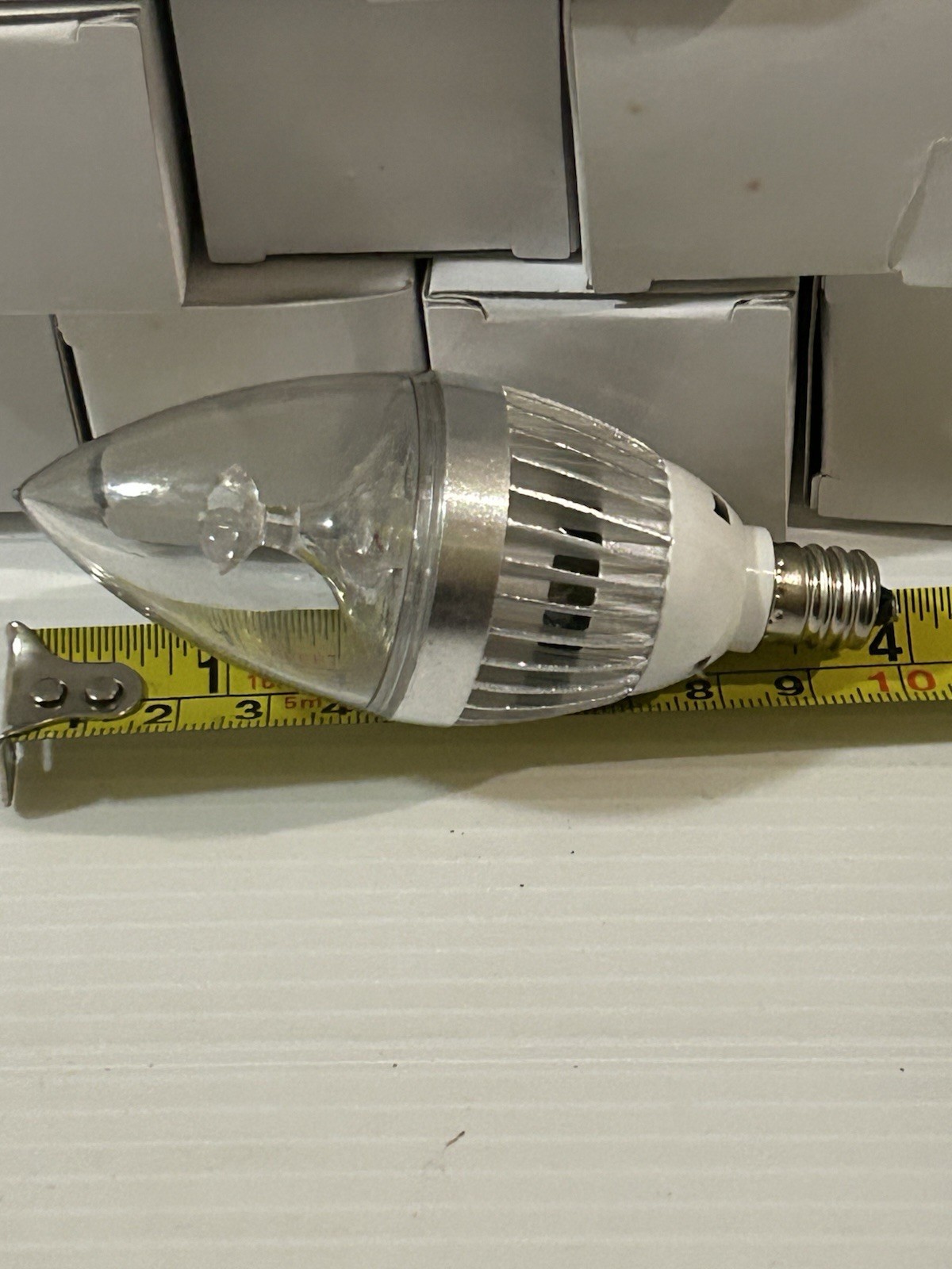 Lot oF 10 E12 Base LED Candelabra Light Bulbs 3W 120V Bright White | eBay