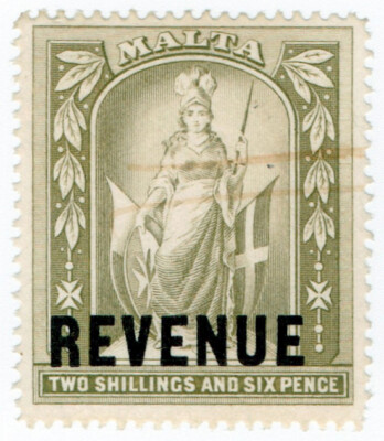 (I.B) Malta Revenue : Duty Stamp 2/6d | eBay