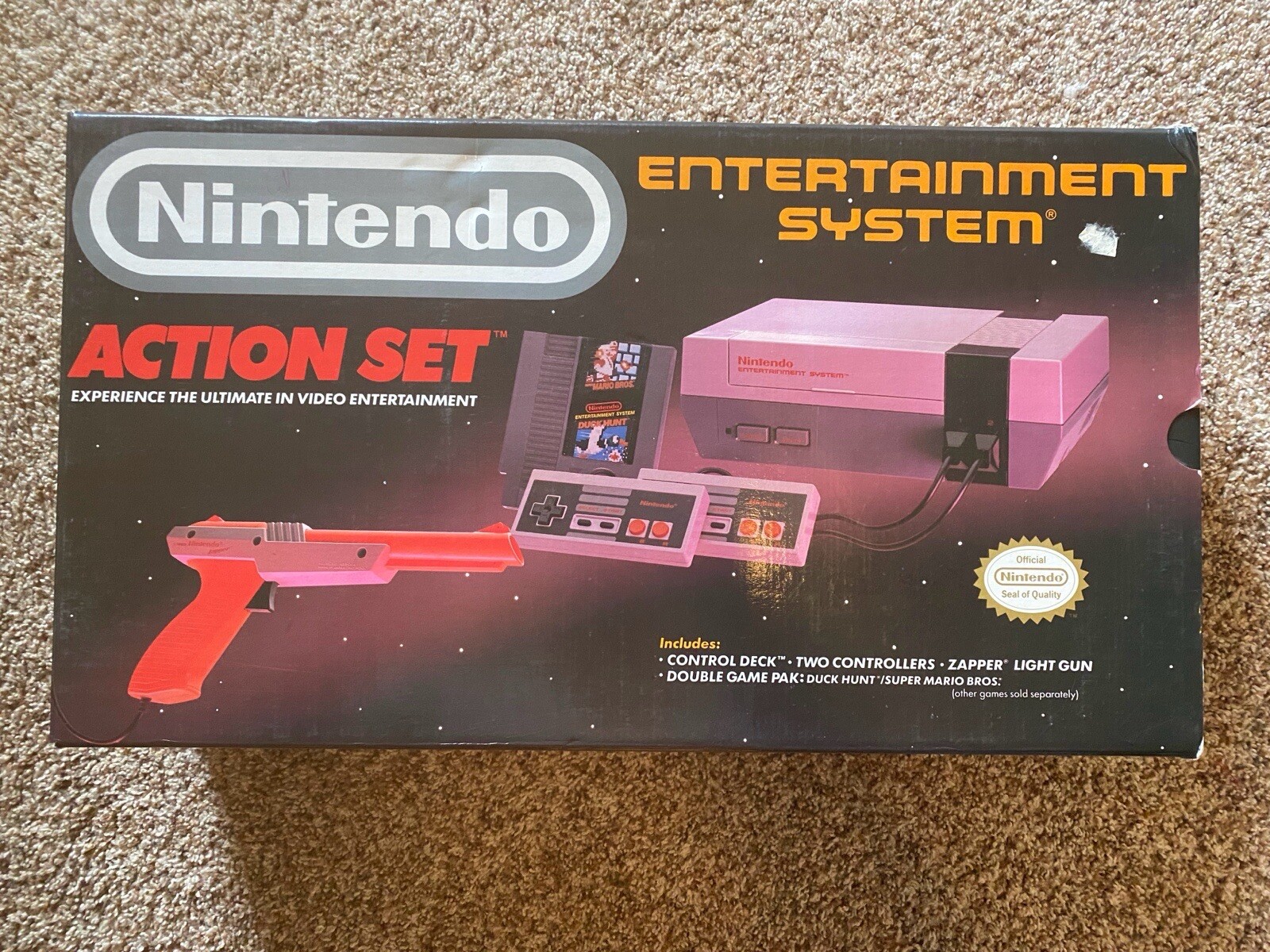 Original 1985 Nintendo Action Set Console and 1991 Nintendo Super NES ...
