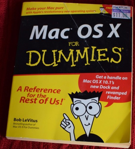Vintage 2001 Mac OS X for Dummies Book by Bob LeVitus | eBay