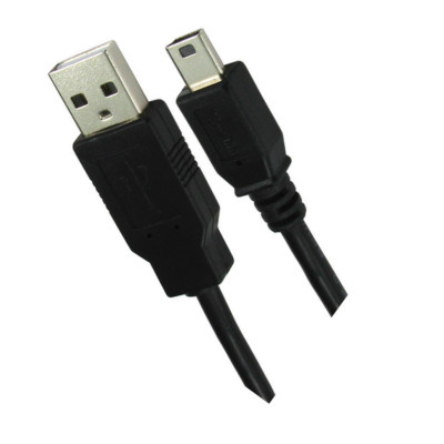 5m USB 2.0 PSP PS3 Controller Charger Cable Playstation 3 A to MINI B ...