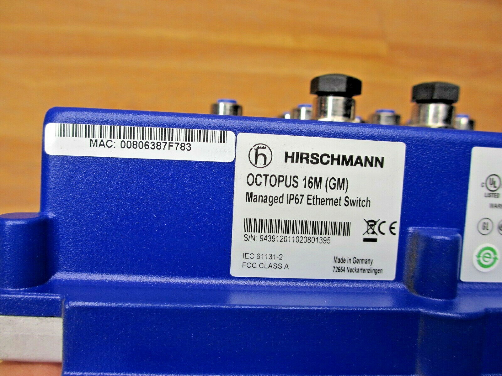 Hirschmann Octopus 16M (GM) *NICE USED* Managed IP67 Ethernet Switch ...