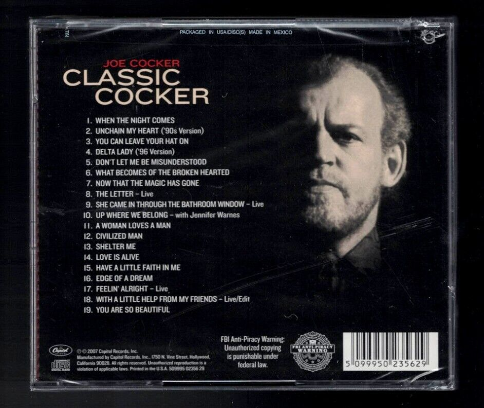 Joe Cocker - Classic Cocker [New & SEALED CD] FREEEEEEE SHIPPPPPPING ...