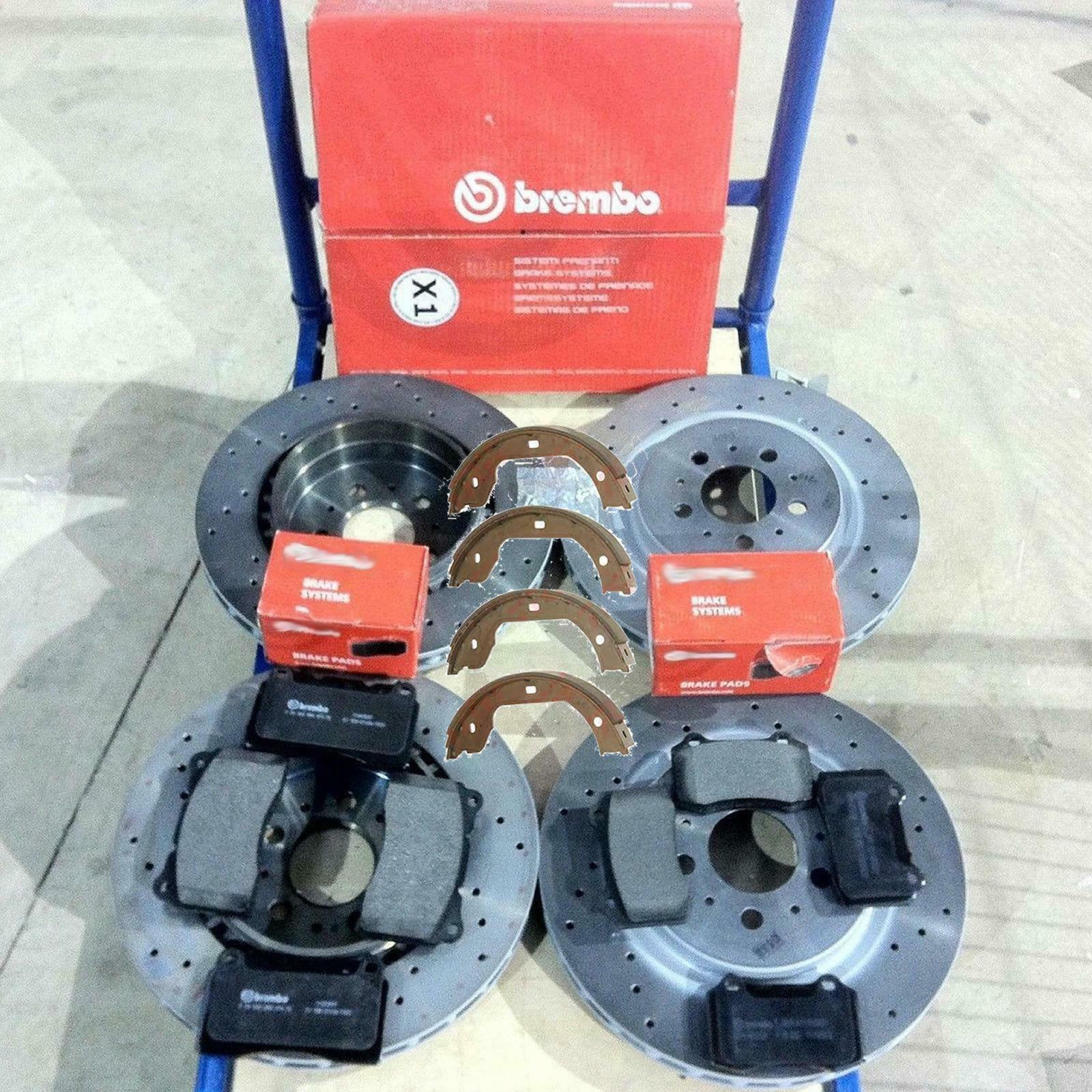 For Volvo S60 V70 R 2.5R Turbo Front Rear Brembo Drilled Brake Discs ...