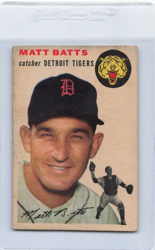1954 Topps #88 Matt Batts Tigers Fair *DA-B7354 | eBay