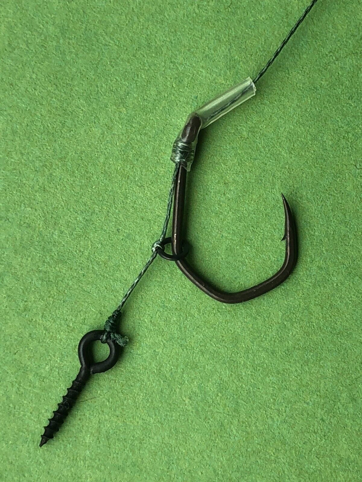 5 X BLOWBACK CARP HAIR RIGS BOILIE SCREWS CHOICE OF TEFLON CLAW HOOKS ...