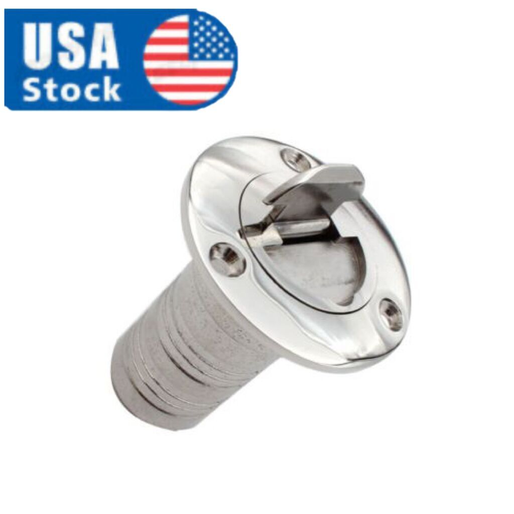 Boat Marine 1.5" Keyless Cap Gas Fuel Tank Deck Fill Filler 316 ...