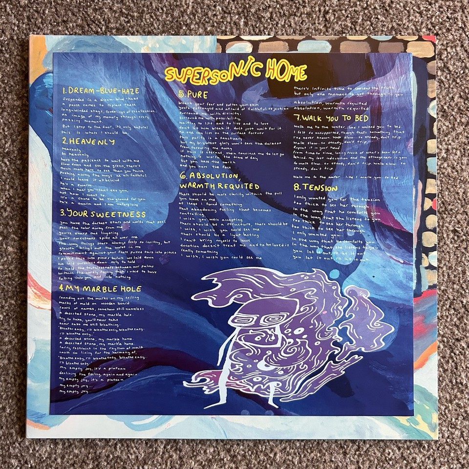 Adventures - Supersonic Home - 2015 White Blue Coloured Vinyl Run For ...