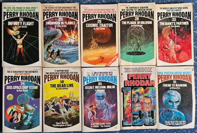 10 Vintage Perry Rhodan USA 1970s 1st Ace edition Science Fiction ...
