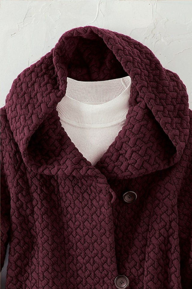 Coldwater Creek First Frost Textured Knit Coat ( 02 Color available ...