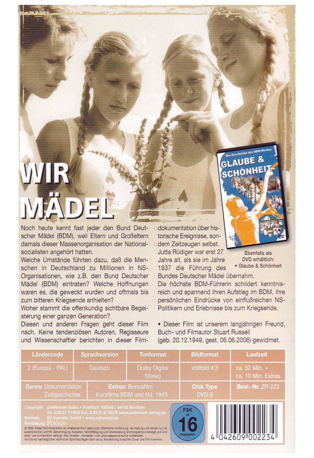 Wir Mädel (DVD) Bund Deutscher Mädel - Zeitzeugen berichten Jutta ...