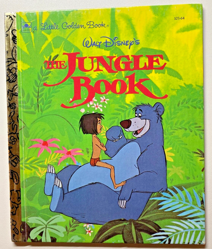 Little Golden Book: Walt Disney's The Jungle Book - 103-64 (1984 ...