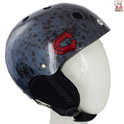 High End $130 RARE Adult Capix Team Skull Snowboard Ski Helmet SM/MED ...