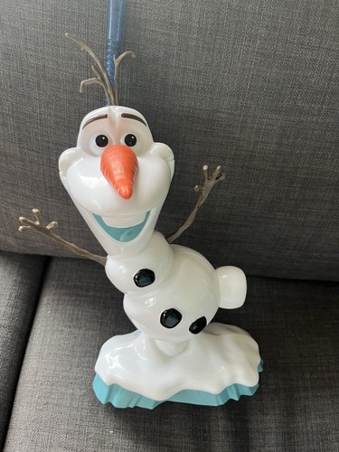 Disney Parks Exclusive Frozen Olaf Snowman Drink Stein Mug Sipper Straw ...