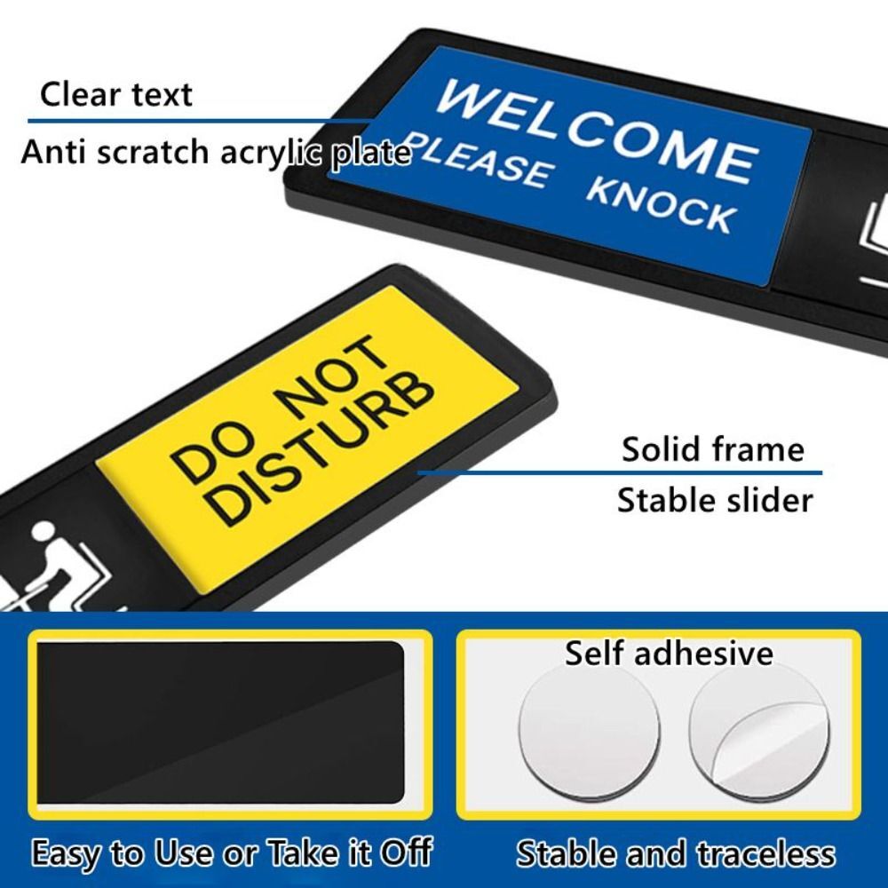 Self adhesive Reminder Signs Acrylic Hotel Bulletin Board Conference ...