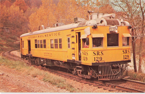 Postcard Sperry Rail Service Car #129 Clinchfield Railroad Toe River ...