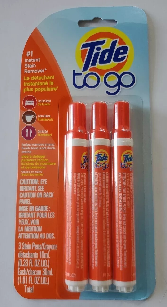Tide To Go Instant Liquid Pen Stain Remover - 3 Ct for sale online | eBay