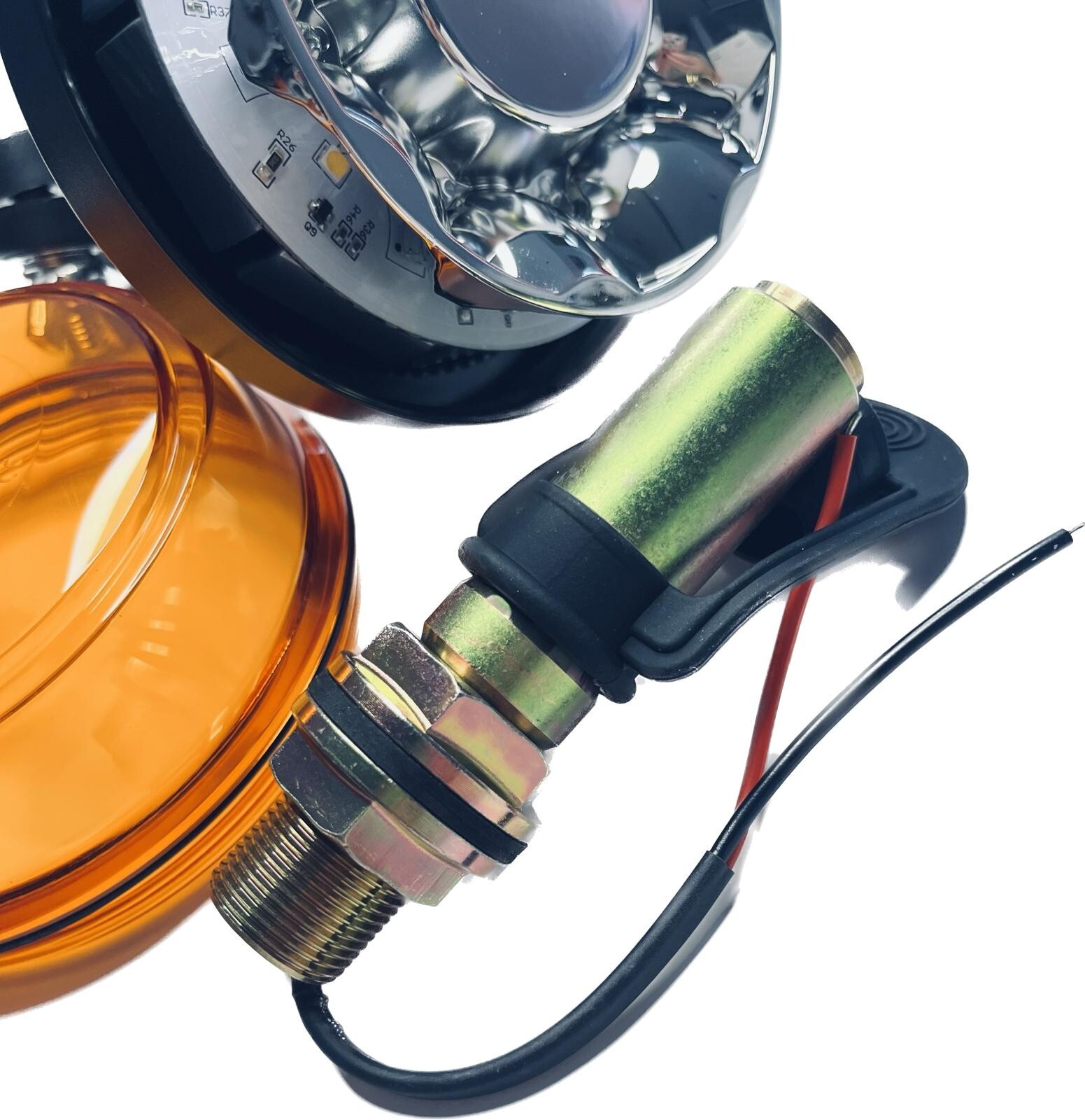 LED Rundumleuchte mit 4 Blitzmuster 12V 24V ECE R65 R10 E9 mit ...