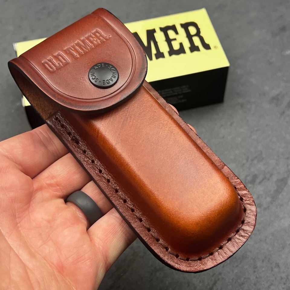 Schrade Old Timer Mustang Large Blade Sawcut Folding Pocket Knife ...