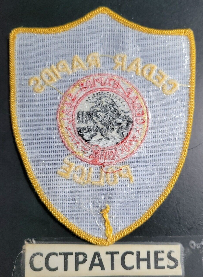 CEDAR RAPIDS, IOWA POLICE SHOULDER PATCH IA | eBay