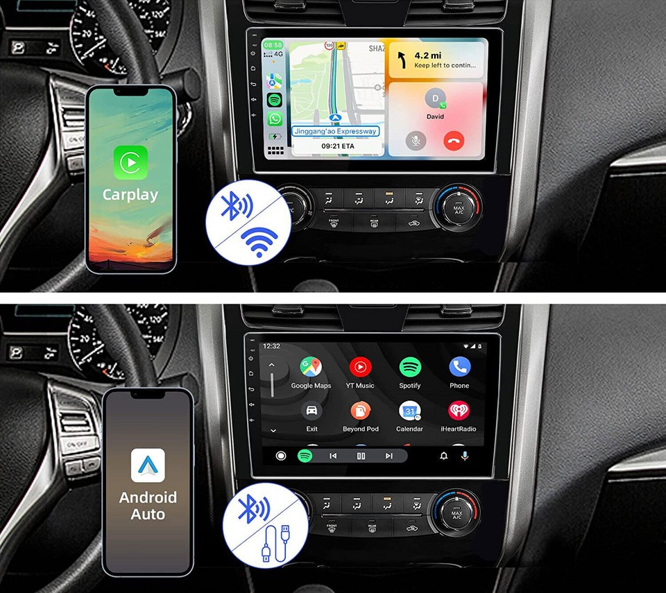 For 2013-2015 Nissan Altima Apple Carplay Android 13 GPS FM Stereo DSP ...