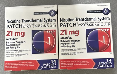 Step 1 Nicotine-Patch Transdermal System 21 mg 28 PATCHES. Exp.11/2026 ...