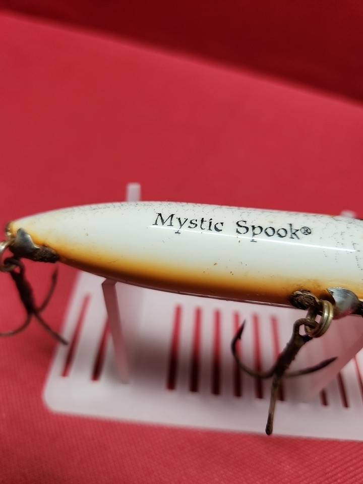 Vintage Original Heddon Mystic Spook FISHING LURE RARE "White / Blue ...