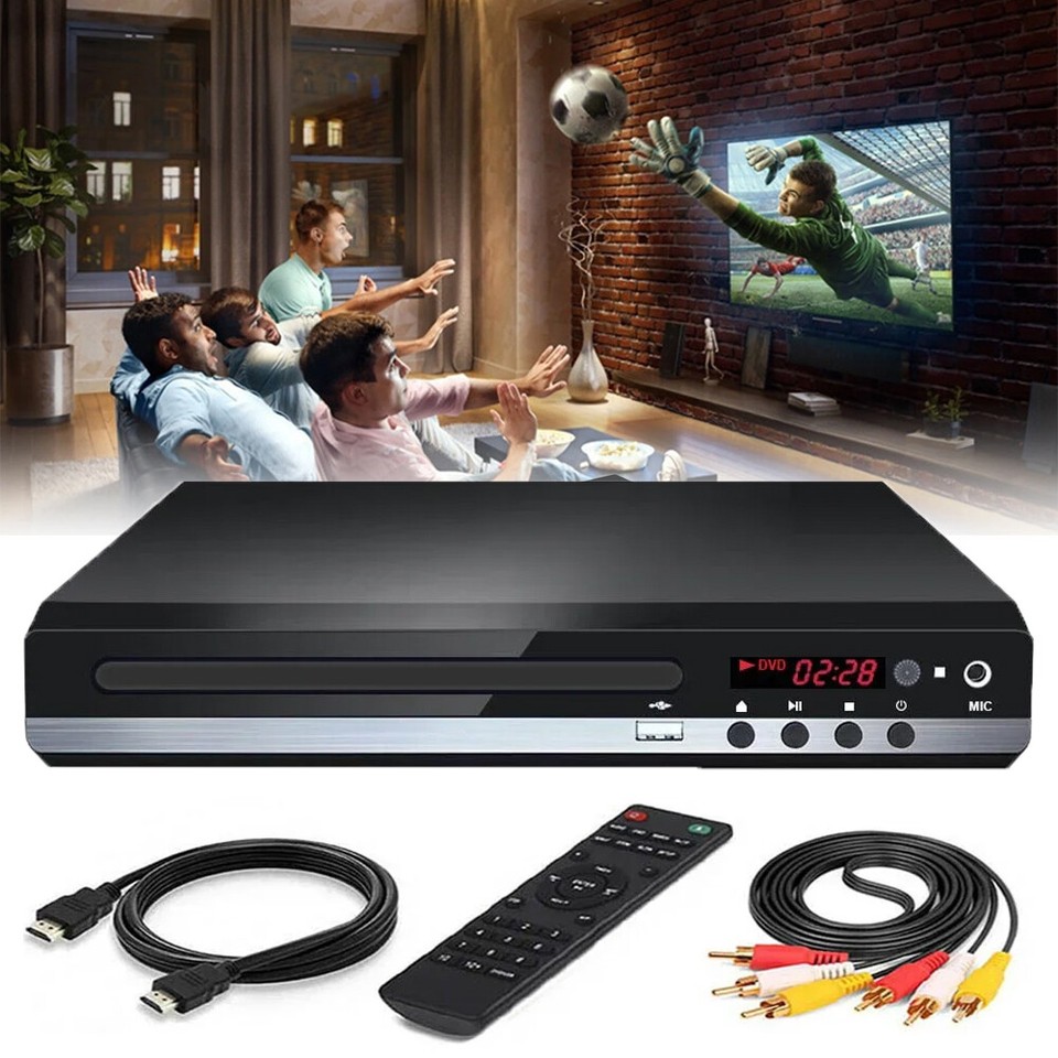 1080p DVD Player All Region Free DVD CD USB Player with HD+RCA Output ...