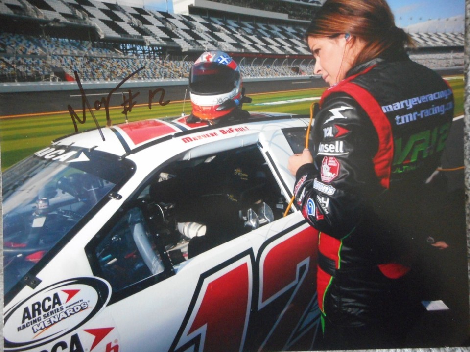 Maryeve Dufault signed #12 TMR Nascar Arca Series 8x10 Photo W/COA | eBay