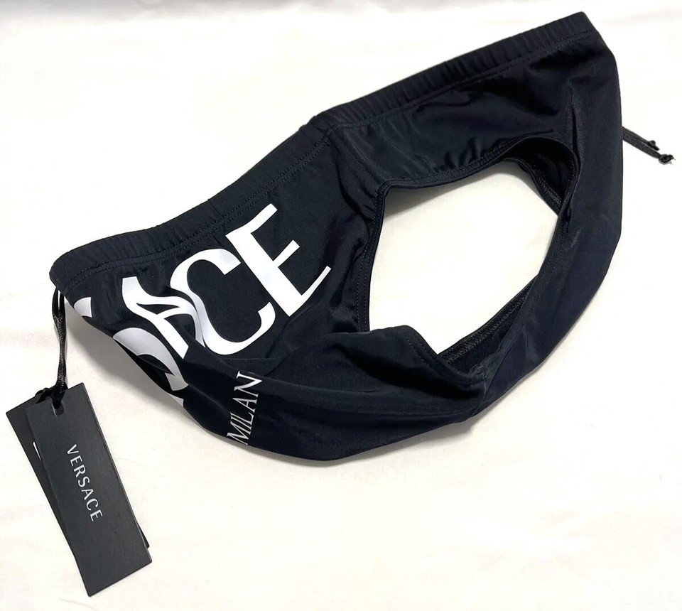 VERSACE MILANO 'Big Logo' Bikini Bathing Swim Suit / Briefs 4 IT M ...