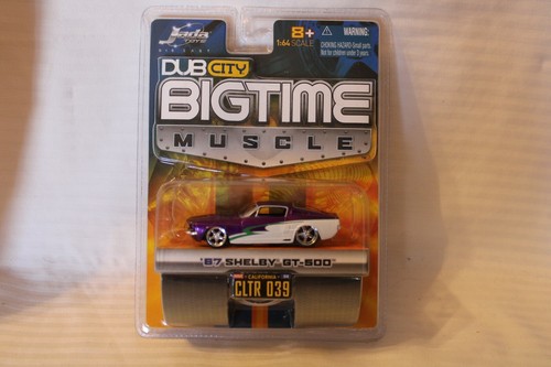 1/64 Scale Dub City Big Time Muscle, 1967 Shelby GT-500 Purple & White ...