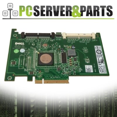 Lot of 5 Dell PERC 6/iR 3Gb/s PCI-E x8 SAS Raid Controller Card YK838 ...