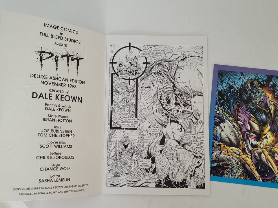 Pitt #3 Deluxe Ashcan (1993) signed Keown & Hotton with CoA Image ...